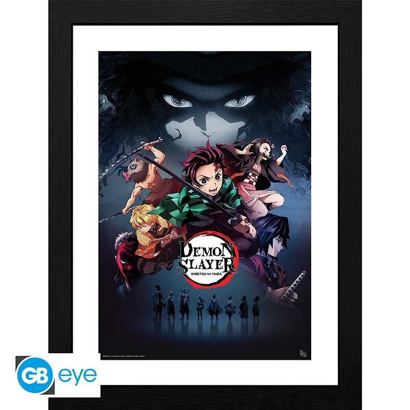 Animefanshop De Demon Slayer Gerahmtes Poster Slayers Abystyle