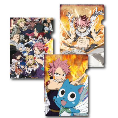 AnimeFanShop.DE - Fairy Tail - Set 2 - Clearfile 3er-Set