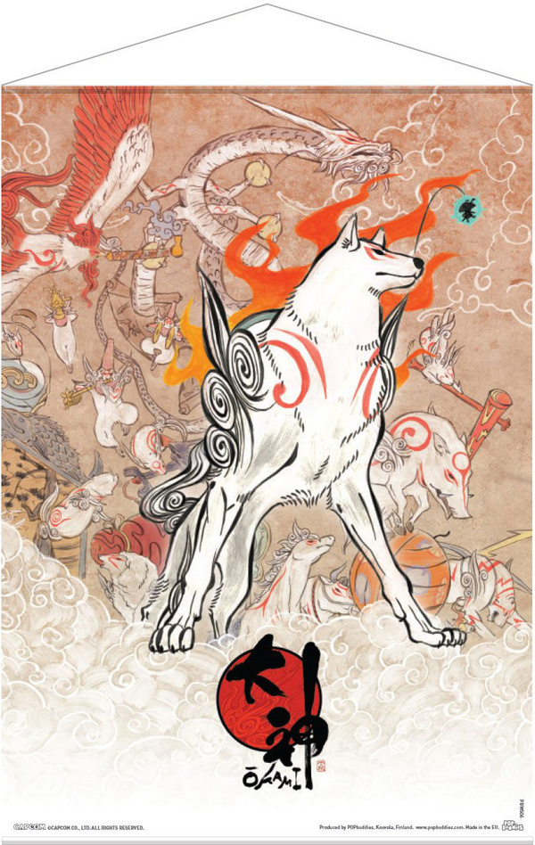 AnimeFanShop.DE - Amaterasu, Issun & Celestial Brush Gods - Wallscroll ...